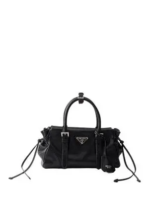 Prada Karin Small Leather Bag - Black