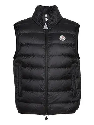 Moncler Padded Zip-up Vest - Black