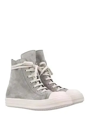 RICK OWENS Rick Owens Suede Lace-Up High-Top Sneakers