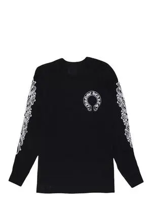 Chrome Hearts Horseshoe-print Waffle-knit T-shirt - Black