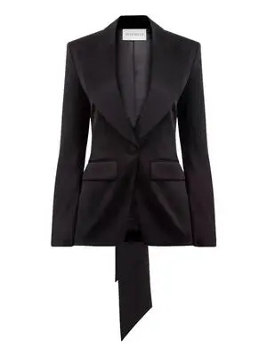 Nina Ricci Bow-detail Cady Blazer - Black