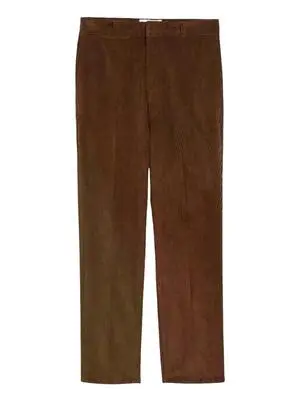 AMI Paris Chocolate Corduroy Trousers - Brown