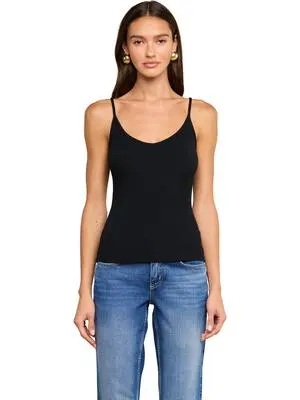L'Agence L'AGENCE Lunara Ribbed Camisole Black