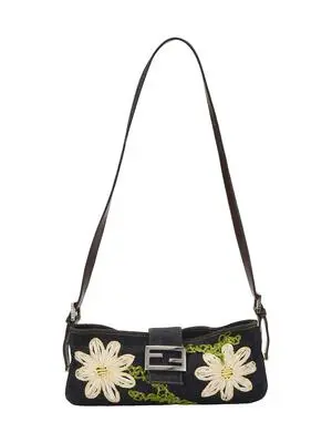 FENDI Fendi Embroidered Shoulder Bag