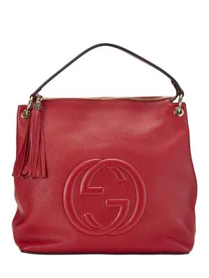 Gucci Soho Convertible Hobo Bag - Red