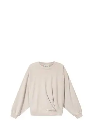 ETOILE Sauria Draped Sweatshirt - Beige