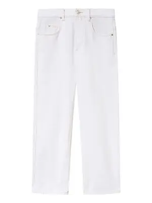 Isabel Marant Étoile Dakota Cropped Jeans - White