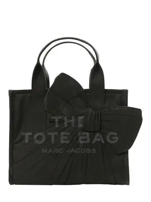 Marc Jacobs The Oversized Bow Canvas Medium Tote Bag - Black