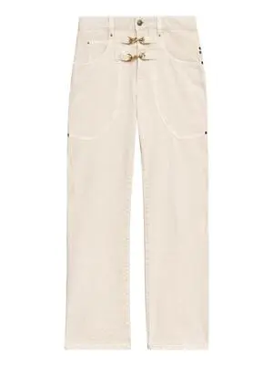 Isabel Marant Étoile Brinley Straight Leg Jeans - Ecru