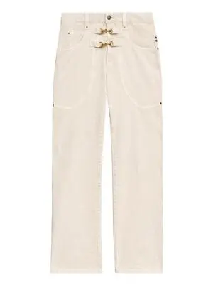Isabel Marant Étoile Brinley Straight Leg Jeans - Ecru