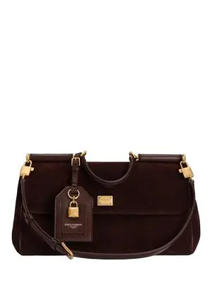 Dolce & Gabbana Dolce & Gabbana My Sicily Suede Handbag Red