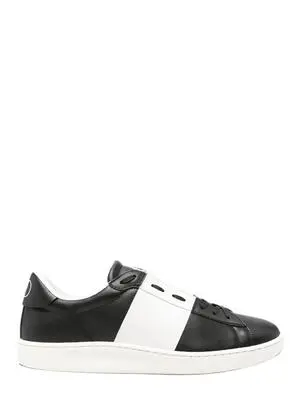 Valentino Garavani Open Royco Sneakers In Nappa Leather - Black