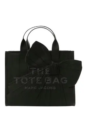 Marc Jacobs Oversized Bow Canvas Tote Bag - Black