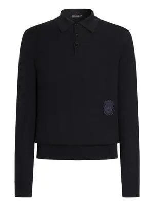 Dolce & Gabbana Virgin Wool Polo - Blue