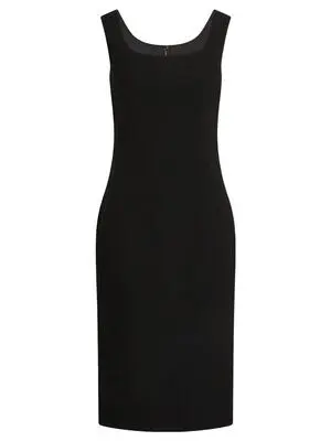 Dolce & Gabbana Virgin Wool Sheath Dress - Black