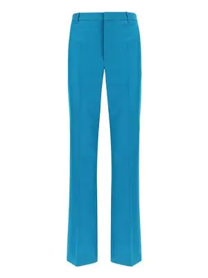 Balenciaga High-waist Tailored Flared Pants - Blue