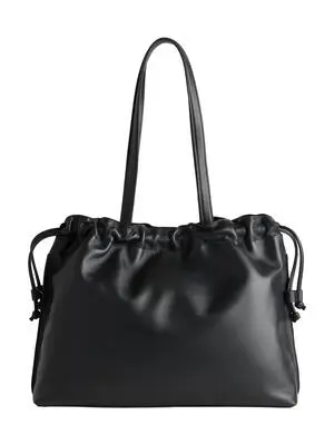 Quince Quince Marcella Drawstring Tote Black