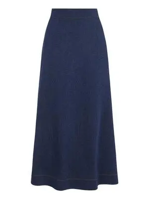 OSCAR DE LA RENTA Oscar De La Renta Wool Midi Skirt