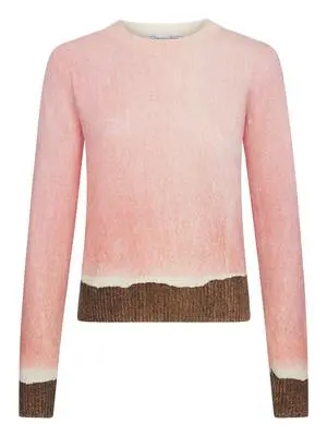 OSCAR DE LA RENTA Oscar De La Renta Ombre Crewneck Pullover