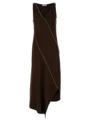 JIL SANDER JIL SANDER Sleeveless Satin Slip Dress