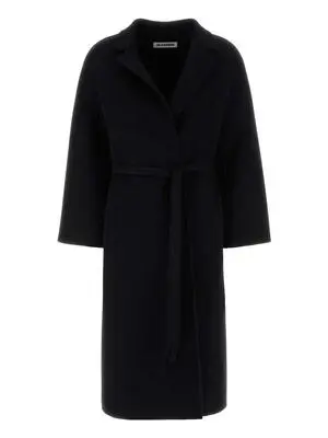 JIL SANDER JIL SANDER Wool Jacket With Leather Collar