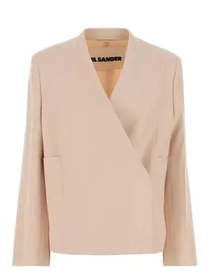 JIL SANDER Wool Blazer - Pink