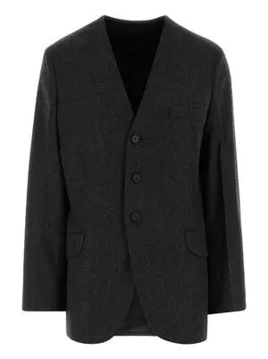 JIL SANDER Wool Blazer - Grey