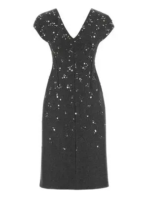 JIL SANDER Wool Felt Dress - Grey