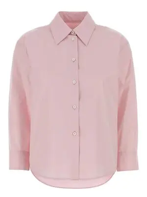 JIL SANDER Cotton Poplin Button-up Shirt - Pink