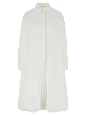 JIL SANDER Poplin Shirt Dress - White