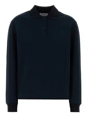 JIL SANDER Piqué Polo Shirt - Black
