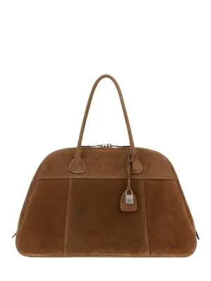Miu Miu MIU MIU Vivant Suede Handbag Brown