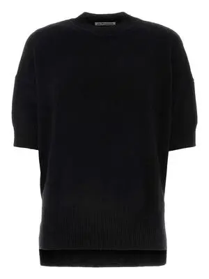 JIL SANDER JIL SANDER 100% Cashmere Knit Sweater Black