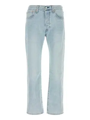 LEVI'S 501 Straight Leg Jeans - Light Blue