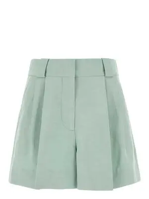 BLAZE BLAZE Zenith Silk-Linen Blend Tailored Shorts