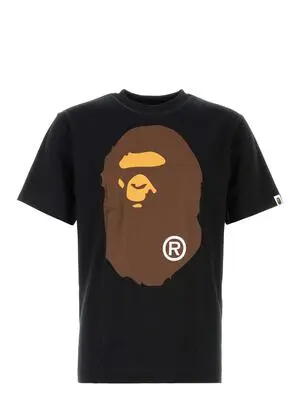 A BATHING APE Cotton Big Ape Head T-shirt - Black