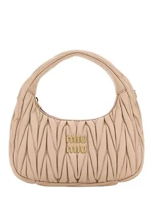 Miu Miu Mini Nappa Leather Wander Handbag - Pink
