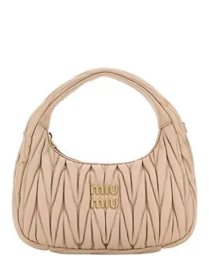Miu Miu Miu Miu Mini Nappa Leather Wander Handbag Pink
