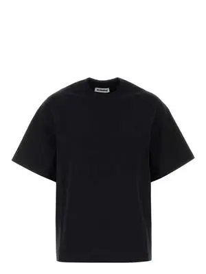 JIL SANDER Cotton Crewneck T-shirt - Black