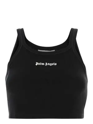 Palm Angels Piquet Mini Top - Black