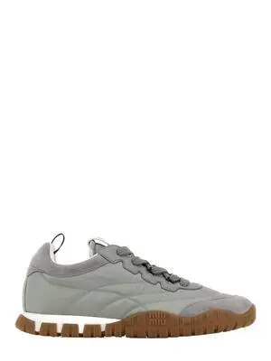 Miu Miu Miu Miu Re-Nylon And Suede Low-Top Sneakers Grey