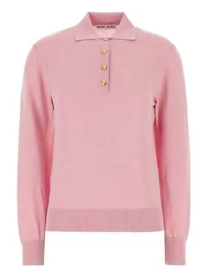 BLAZE Silk-blend Polo Shirt - Pink