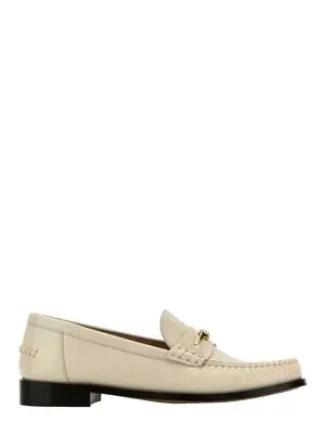 FERRAGAMO Calf Leather Harry Loafers With Horsebit Detail - White