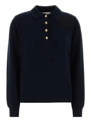 BLAZE Wool-cashmere Highland Polo Shirt - Blue