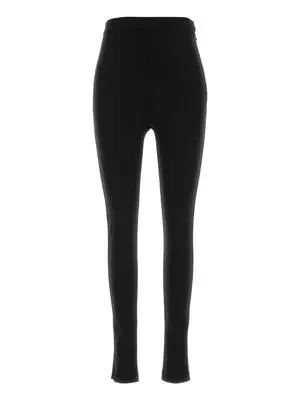 JIL SANDER Stretch Virgin Wool Blend Tailored Pants - Black