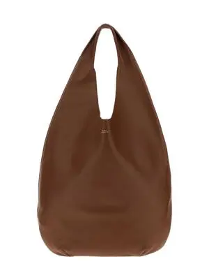 A.p.c. Le Neige Leather Shoulder Handbag - Brown
