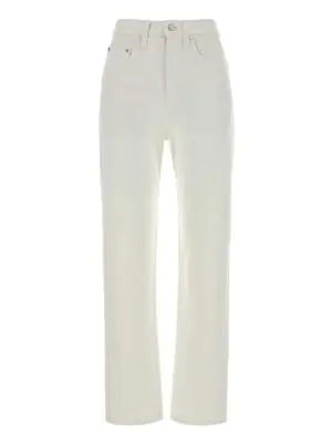 JIL SANDER Straight Leg Jeans - White