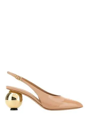 FERRAGAMO FERRAGAMO Tessie 70 Leather Slingback Pumps Pink