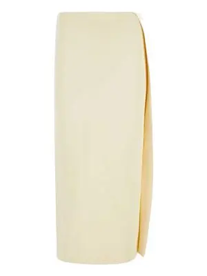 JIL SANDER Viscose Blend Mini Skirt - White