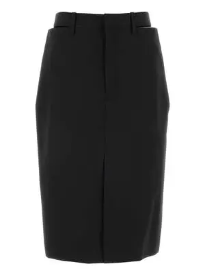 JIL SANDER JIL SANDER Virgin Wool Midi Skirt